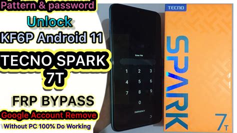 Tecno Spark T Frp Bypass Android Kf P Unlock Hard Reset Google Account Remove Without
