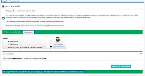 Easy Commission Import Data From Xero To Easy Commission