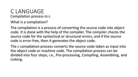 Introduction To C Languagepptx