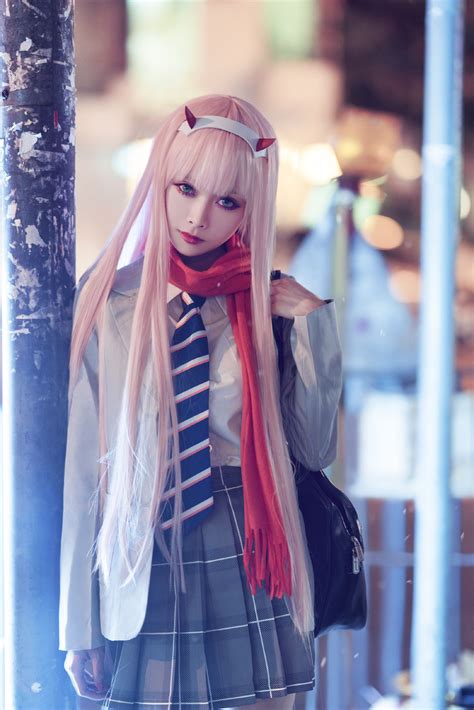 Darling In The Franxx Zero Two Cosplay Lindo Cute Cosplay Amazing Cosplay Halloween