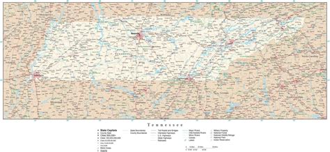 Map Of Tennessee State With Cities And Towns Get Latest Map Update