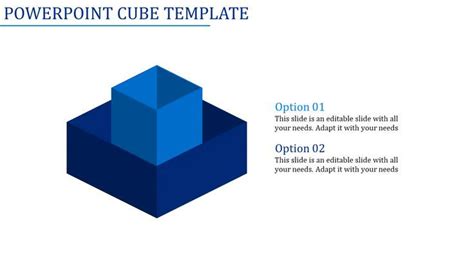 Layered Cubes Powerpoint Templates