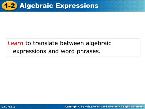 Ppt Warm Up Evaluate Each Expression For The Given Values Of The