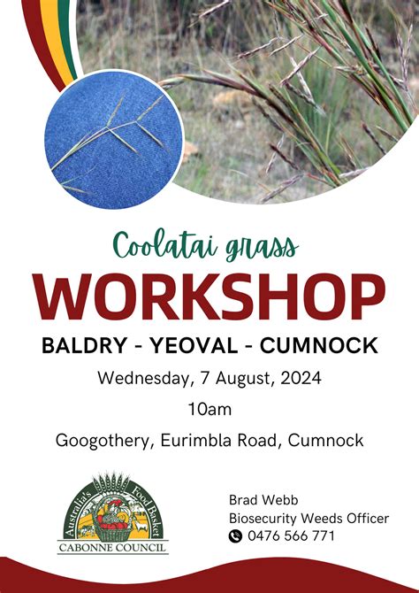 Coolatai Grass Workshop Cabonne Council