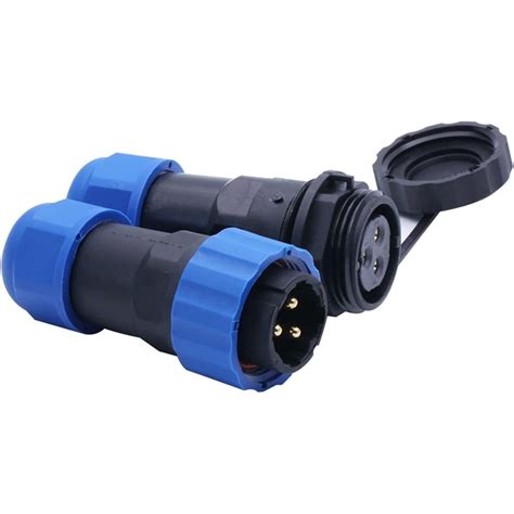 Sp20 Ip68 Waterproof 2 To 14 Pin Plug And Socket Inline Connector Aviation 3pin