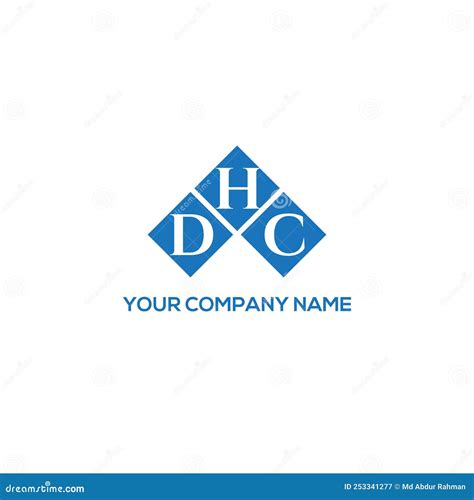 Dhc Letter Logo Design On White Background Dhc Creative Initials Letter Logo Concept Stock