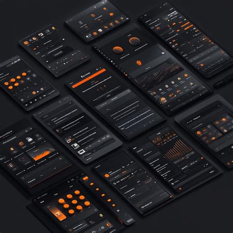 UI With Autoscaling Elements And Responsive Design For Various Screen Resolutions Premium AI
