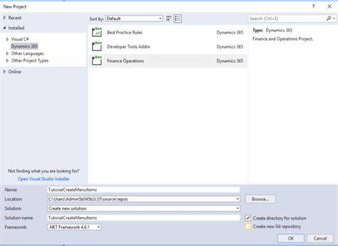 how to create menu items in d365 dynamics 365 musings