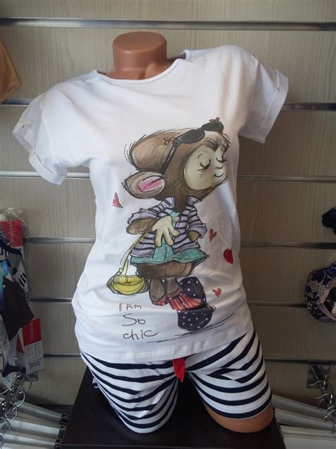 Дамска пижама с къс ръкав Affect влюбена маймунка По доброто бельо