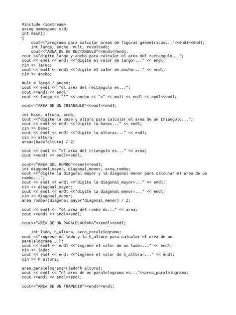 Ejercicio2 Geometria Pdf Ingeniería De Software Programación De Computadoras