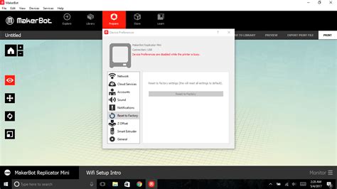Replaced The Mainboard On A Makerbot Replicator Mini Then Reset It To Factory Went Through The