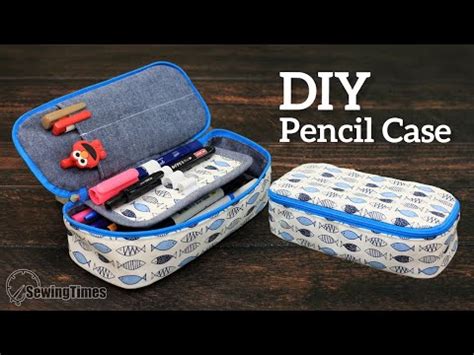 Diy Pencil Case With Layer How To Make A Stationery Organizer Pouch Sewingtimes Artofit