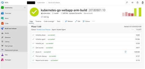 building arm based container images with vsts and azure container