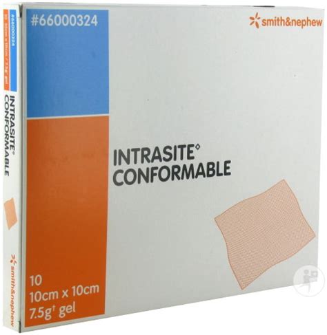 Smithandnephew Intrasite Conformable Hydrogelverband 10x10cm Stuks 10