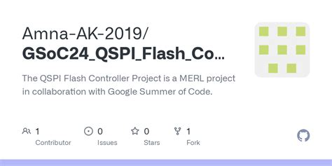 Github Amna Ak 2019gsoc24qspiflashcontroller The Qspi Flash Controller Project Is A Merl