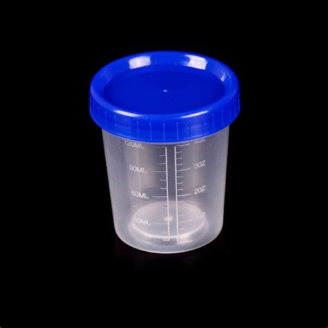 Yanxing1 120ml Plastic Specimen Sample Jar Craft Container Urine Pot