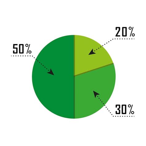 Gráfico De Pizza Com Infográficos E Lugar Para Ilustração Vetorial De Texto Vetor Premium