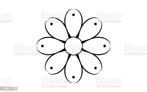 흰색 배경에 고립 된 꽃 아이콘 벡터 손으로 그린 꽃 아이콘 그림 꽃 아이콘 로고 템플릿 기호 자연 아이콘 0명에 대한 스톡