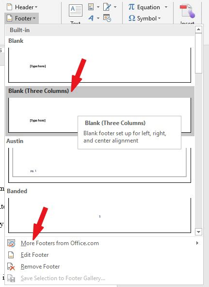 Insert A Footer Only On First Page In Word Software Accountant