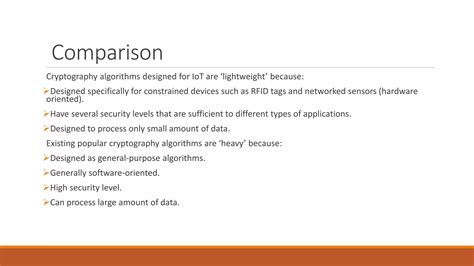 light weight cryptography for iot pptx