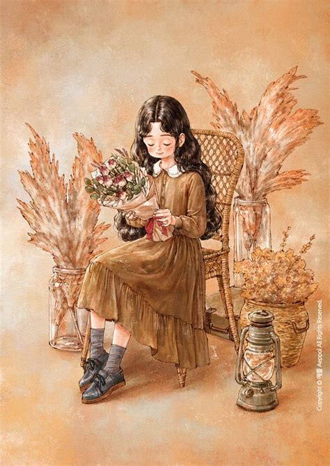 森林女孩日记系列插画 2021 画师aeppol 堆糖，美图壁纸兴趣社区