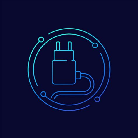 Premium Vector Mobile Charger Icon Line Vector