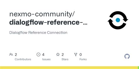 GitHub Nexmo Community Dialogflow Reference Connection Dialogflow