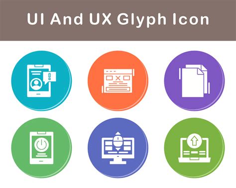 Ui And Ux Vector Icon Set 21506176 Vector Art At Vecteezy