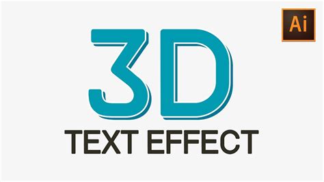 Learn How To Make A 3d Text Effect In Adobe Illustrator Dansky Youtube