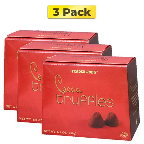 Pack Of 3 Trader Joe S Cocoa Truffles 8 8 Oz Walmart Com
