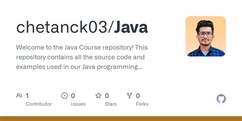Github Chetanck03java Welcome To The Java Course Repository This Repository Contains All
