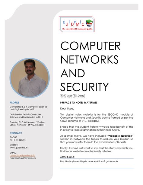 Cns Mod 2 Module 2 Notes Computer Networks And Security 18cs52 As Per Cbcs Scheme Profile