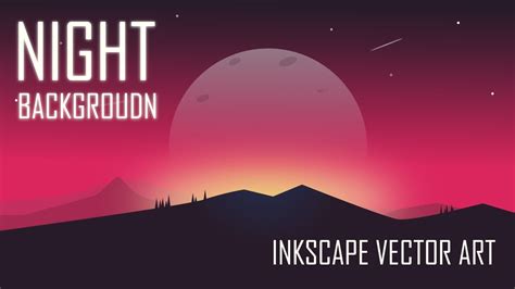 flat night 4 bg vector game art in inkscape madfireon youtube