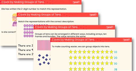Count By Making Groups Of Tens Teaching Powerpoint Classroom Secrets Classroom Secrets