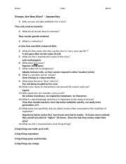 Biology Prokaryotes Lesson Viruses Are They Alive Worksheet Answer Key Docx Name Date
