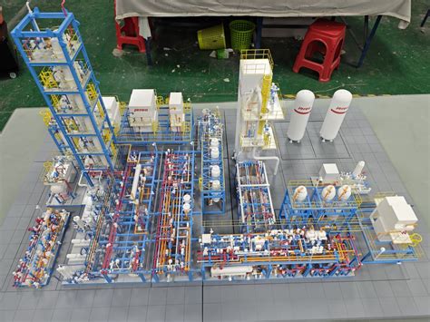工业设备微缩模型工厂擅长化工管道系统模型 恒辉3d数字模型
