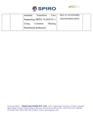 IEEE VLSI PROJECT TITLE 2015 16 PDF Computing Technology Computing