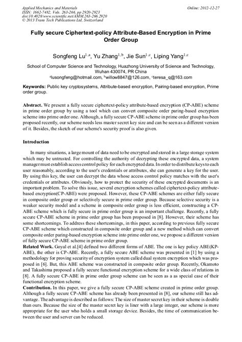 Fully Secure Ciphertext Policy Attribute Based Encryption In Prime