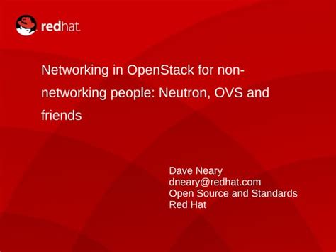 Networking In Openstack For Non Networking People Neutron Open Vswitch And Friends Ppt