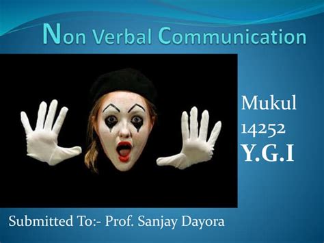Non Verbal Communication Pdf