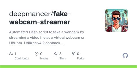 GitHub Deepmancer Fake Webcam Streamer Automated Bash Script To Fake A Webcam By Streaming A