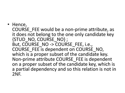 Data Base Mangement System Second Normalization Form Ppt