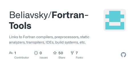 Github Beliavskyfortran Tools Links To Fortran Compilers