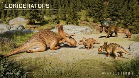Dinosaur Showcase Lokiceratops Gallery Jurassic World Evolution 3