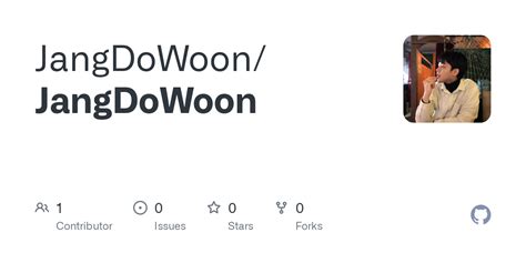 GitHub JangDoWoon JangDoWoon