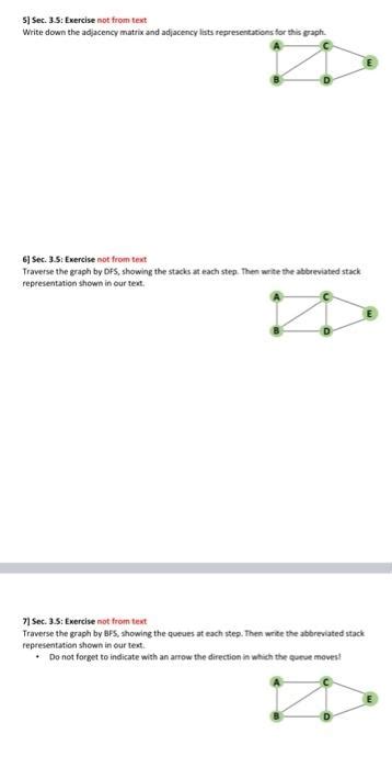 solved question 5] sec 3 5 exercise not from text write down the