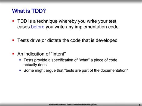PPT An Introduction To Test Driven Development TDD PowerPoint Presentation ID