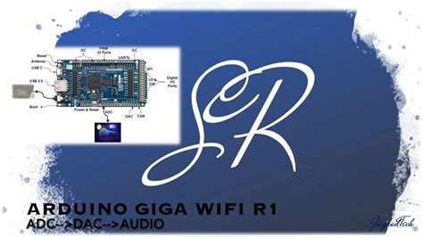Arduino GIGA R WiFi Microphone As ADC To DAC As Speaker Audio AudioPassthrough Adc Dac