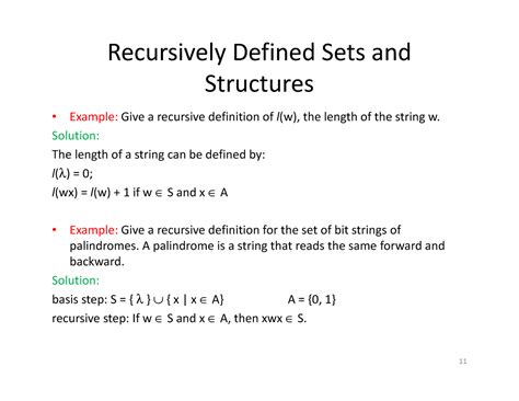 Cpsc2600 Lecture 08 Part2 Recursively Defined Sets And Structures
