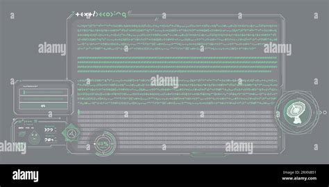 Sci Fi Interface Of Data Decoding Program Stock Vector Image And Art Alamy